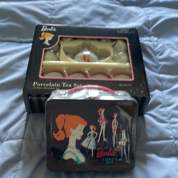 Barbie | Dining | New Barbie Tea Set And Lunch Box Set | Poshmark